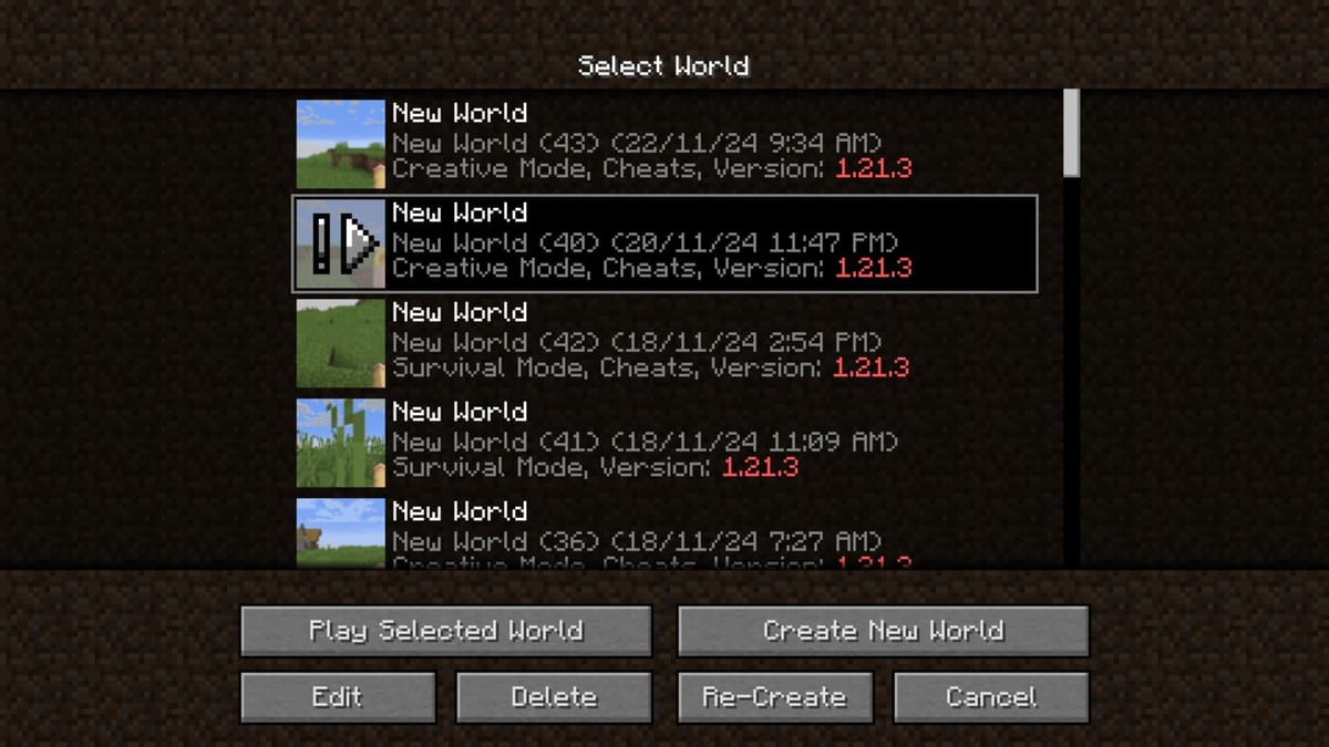 How to safely downgrade worlds in Minecraft
