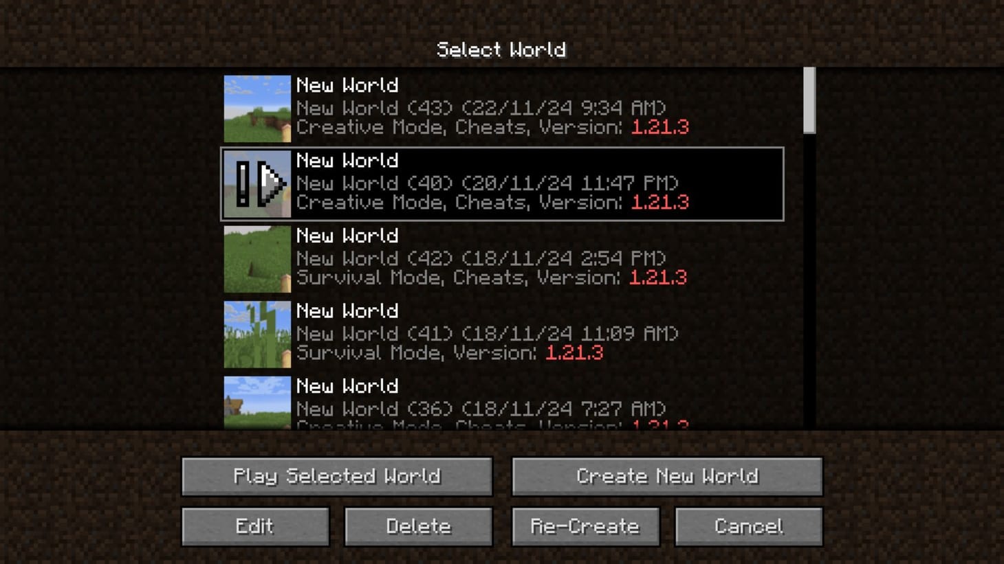 How to safely downgrade worlds in Minecraft