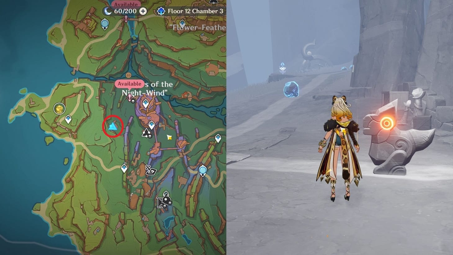 Genshin Impact Pale Mist puzzle locations