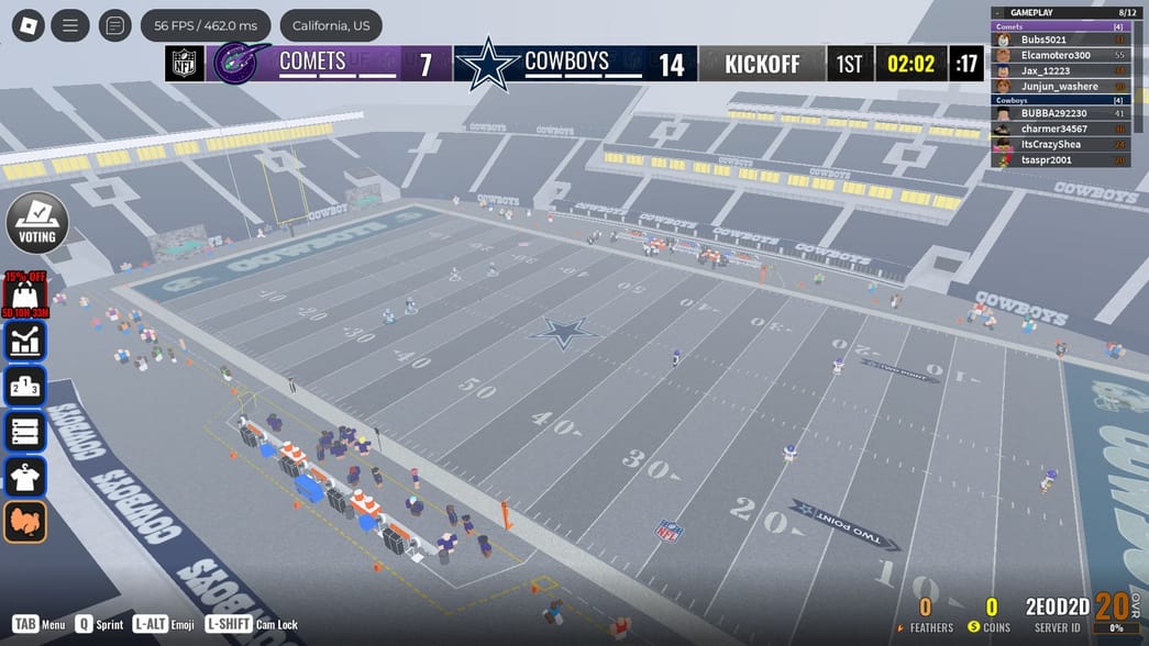 NFL Universe Football codes (October 2025)