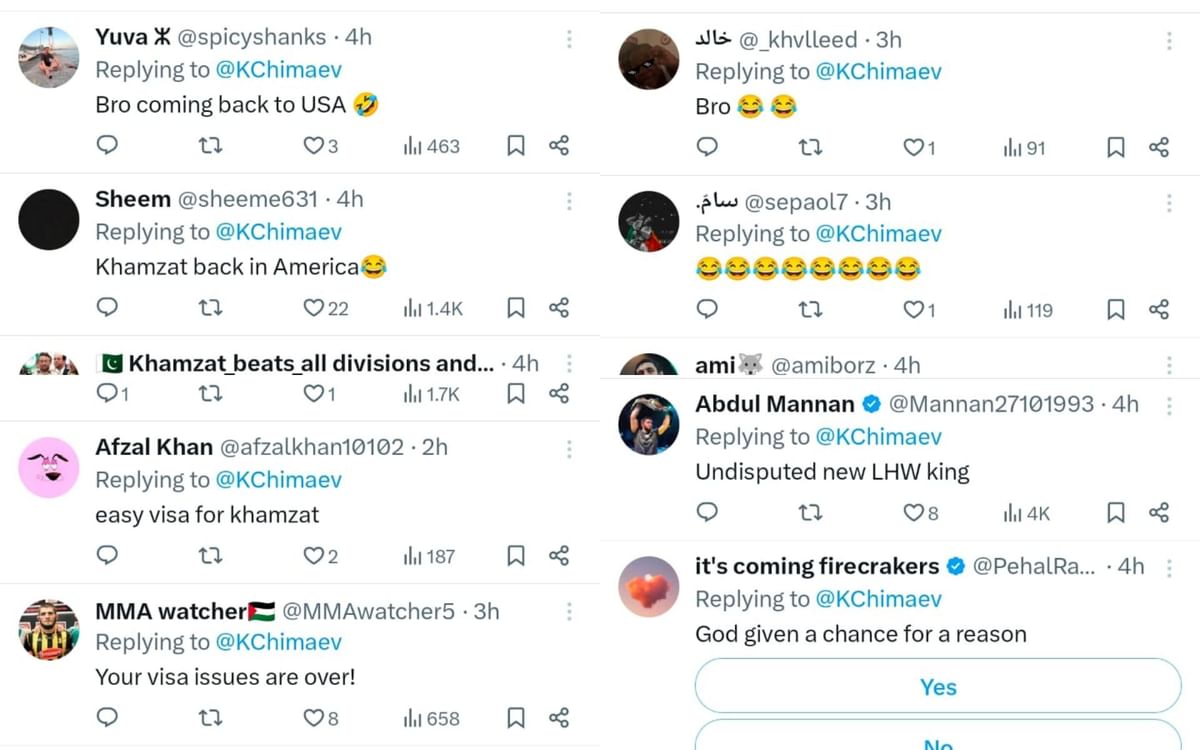 Khamzat Chimaev: "Khamzat back in America" - Fans react to Khamzat ...