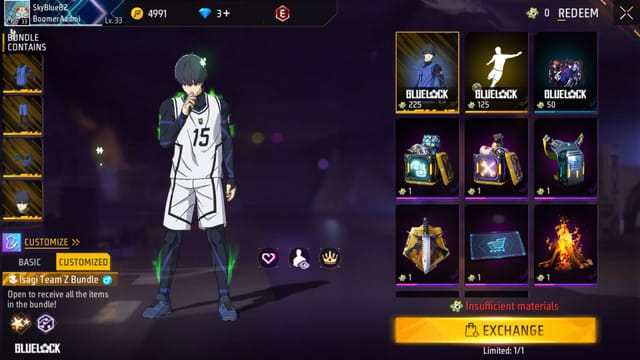 Free Fire Isagi Ring: Rewards, duration, and more