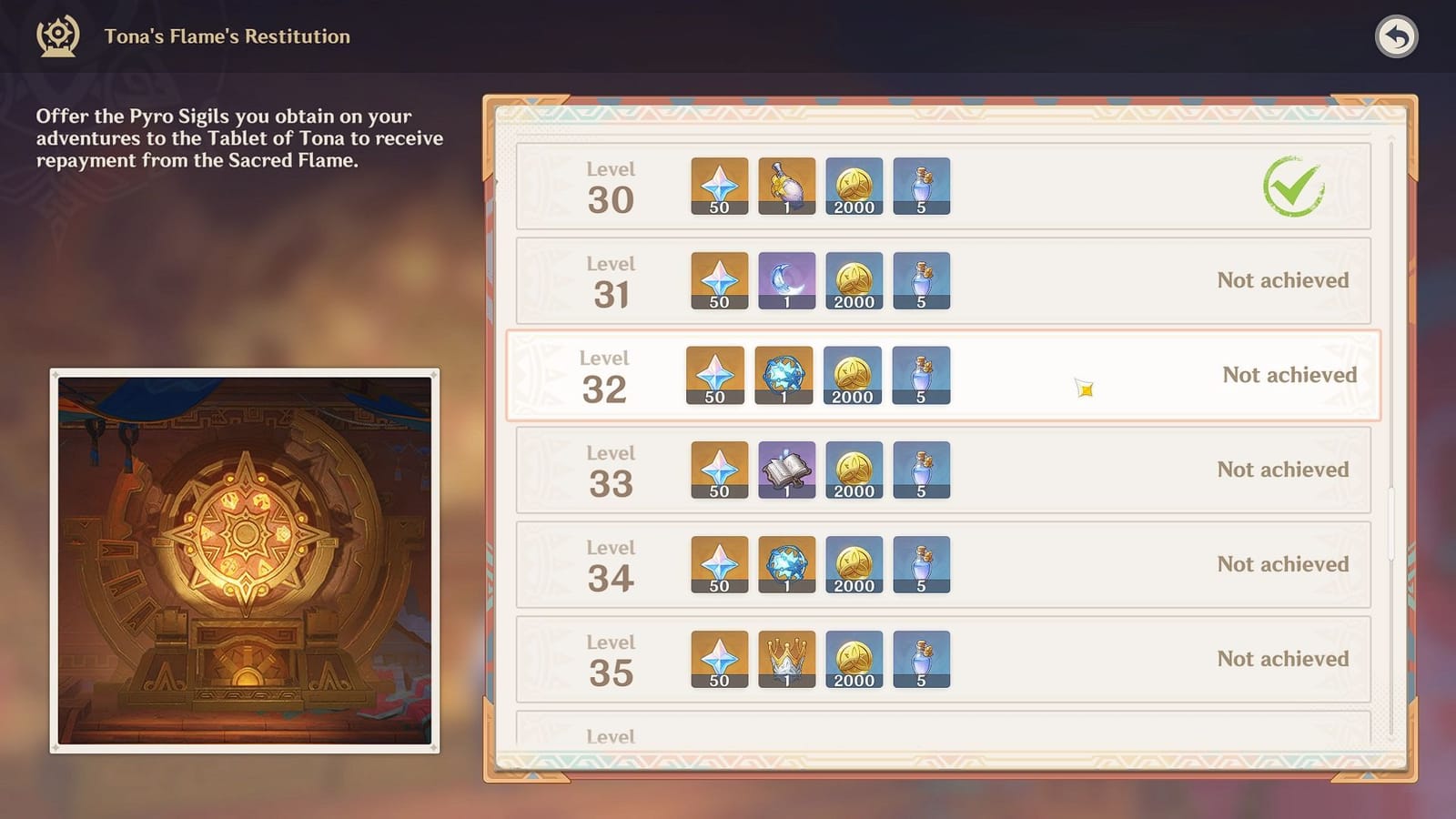 Genshin Impact Tona's Flame location and rewards (Natlan offering system)