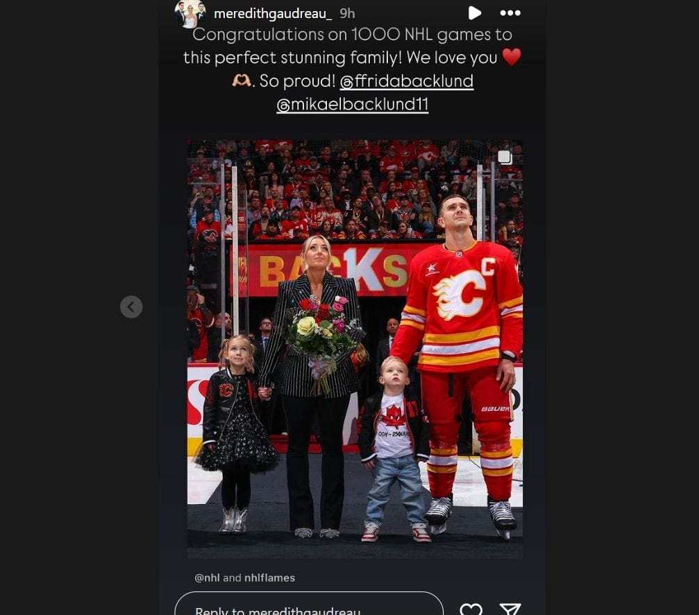 "We love you": Johnny Gaudreau's wife Meredith congratulates Mikael ...