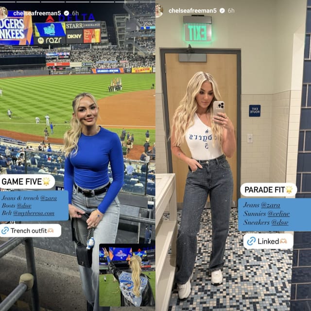 In Photos: Freddie Freeman's wife Chelsea complies her top fit checks ...