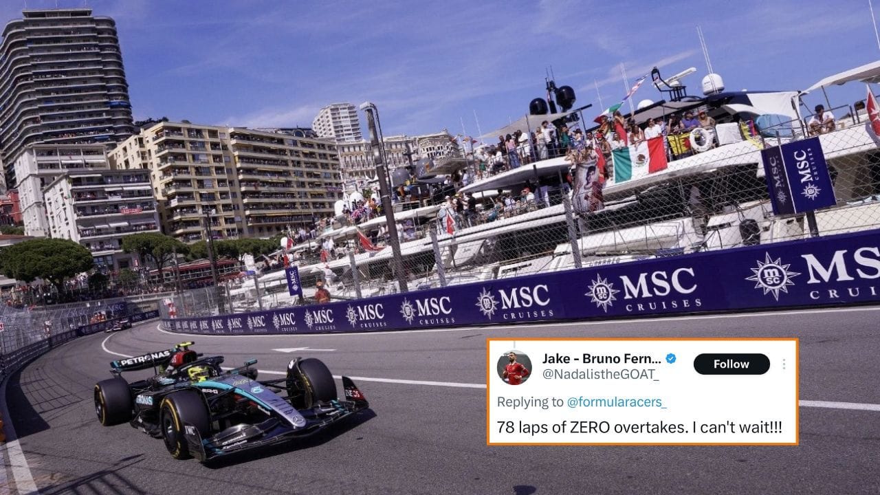 "78 laps of ZERO overtakes. I can't wait!": F1 Fans react to Monaco GP ...