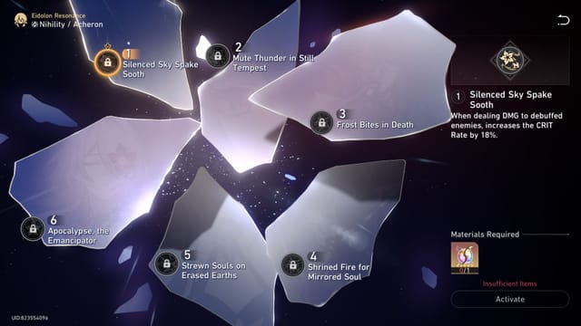 Best Honkai Star Rail Acheron Eidolons ranked