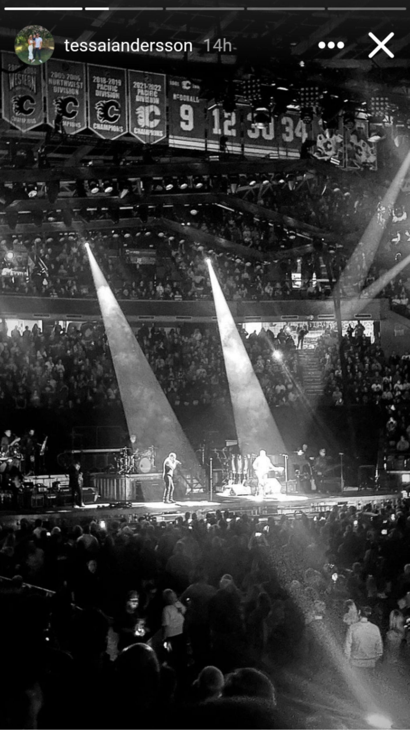 Calgary Flames players' partners attend Bruce Springsteen concert at ...