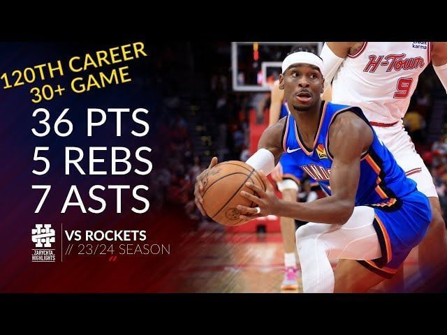 Shai Gilgeous-Alexander best NBA player props vs Houston Rockets for ...