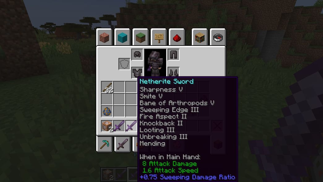 What is the Minecraft command for a sword with all enchantments?