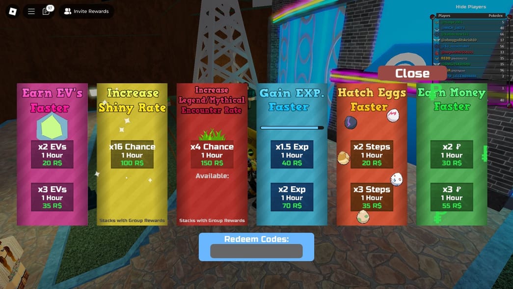 Pokemon Bronze Forever codes (October 2025)