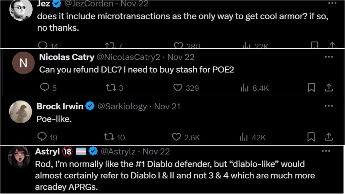 "I wish D4 was a Diablo-like" Fans react to Blizzard executive's tweet ...