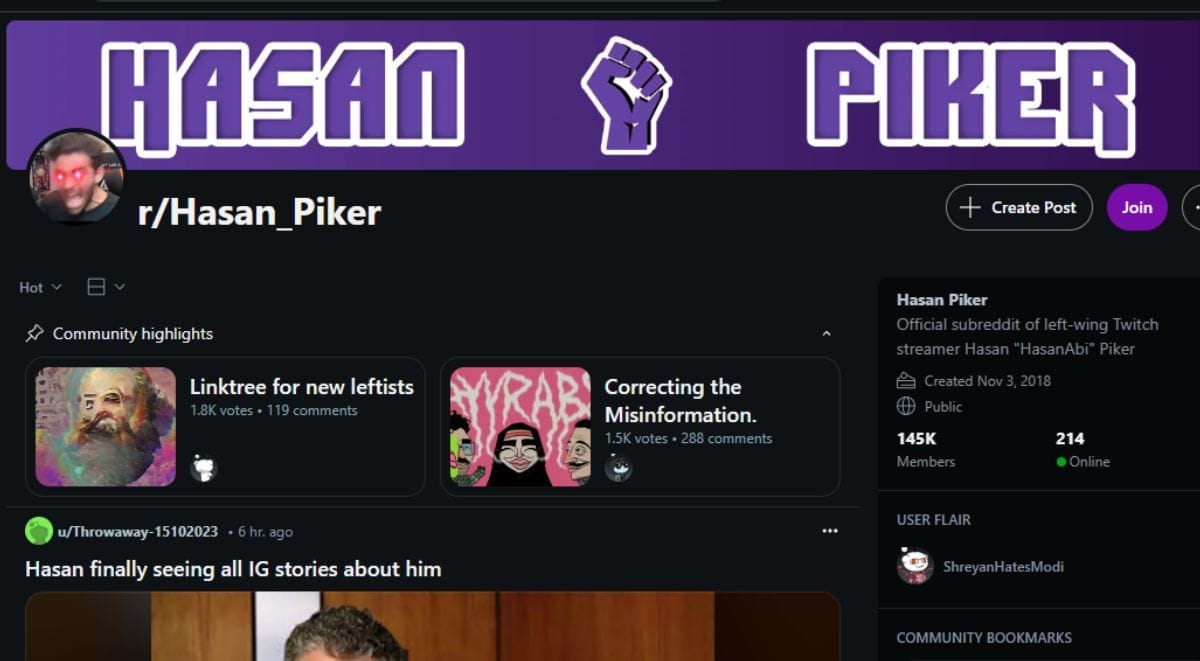 Was HasanAbi's official subreddit banned? Controversy explained