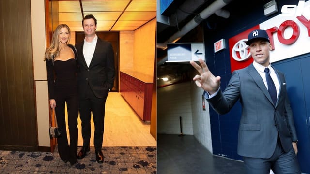 Gerrit Cole's wife Amy steals the spotlight in all-black attire ...