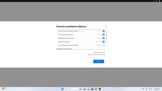 Fortnite leak showcases Thin Client Library feature