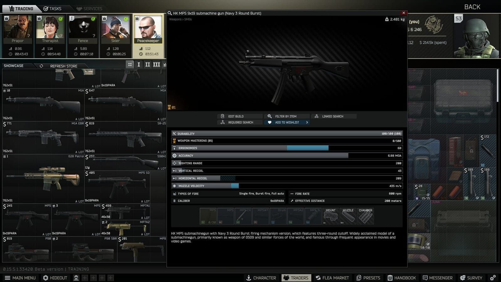 Gunsmith Part 3 in Escape from Tarkov: How to complete and rewards