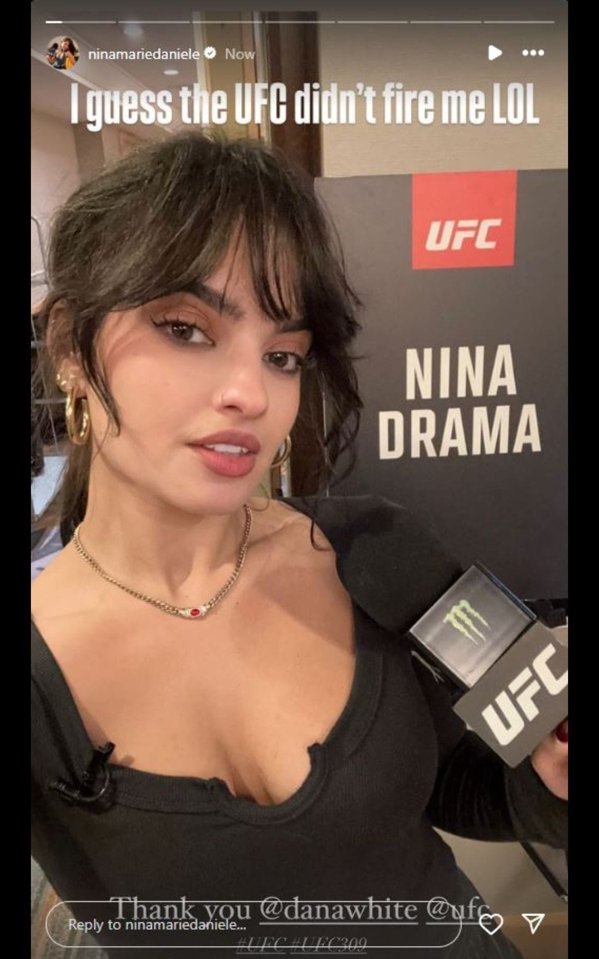 Nina-Marie Daniele pokes fun at reports claiming she was fired from UFC ...