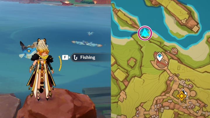 All Genshin Impact Natlan Fishing Spot locations