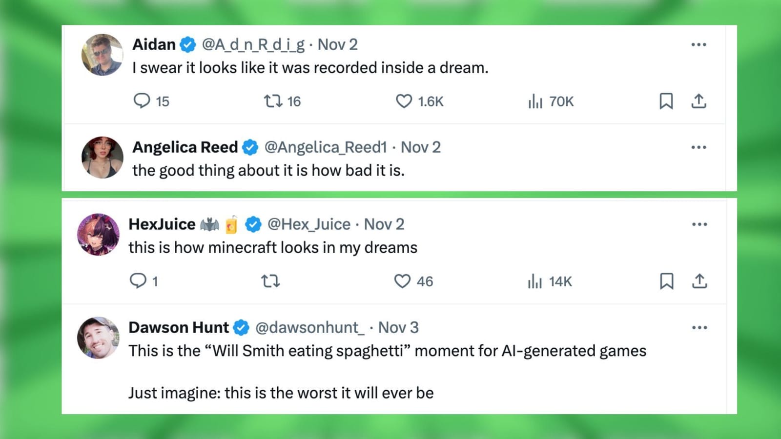 "It's so unsettling and scary": AI-generated Minecraft gameplay leaves ...