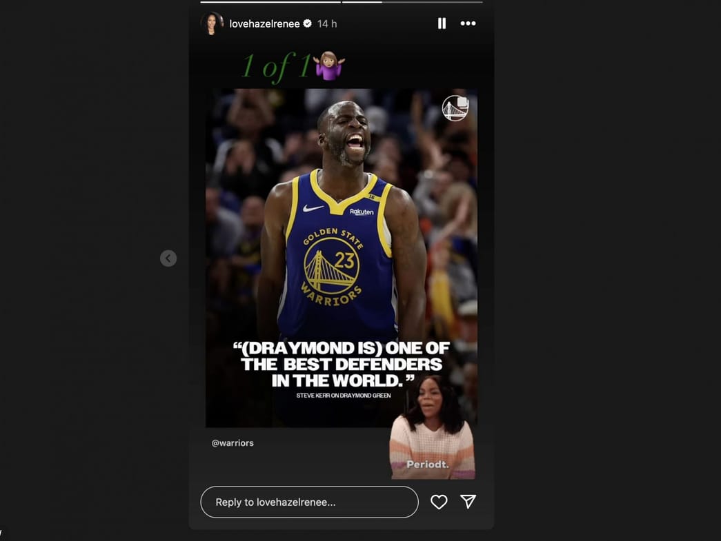 Draymond Green's wife Hazel Renee reacts to Warriors coach Steve Kerr's claim about former DPOY
