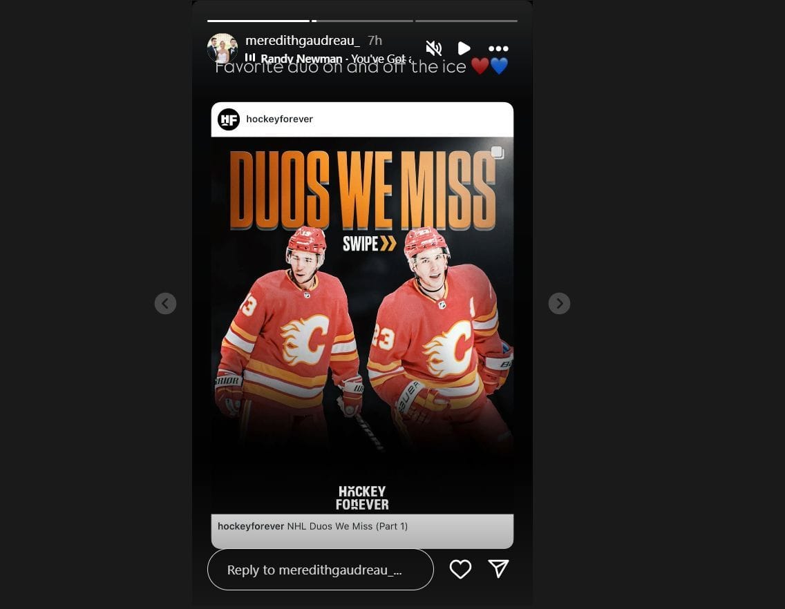 Johnny Gaudreau's wife Meredith gives her heartening take on favorite ...