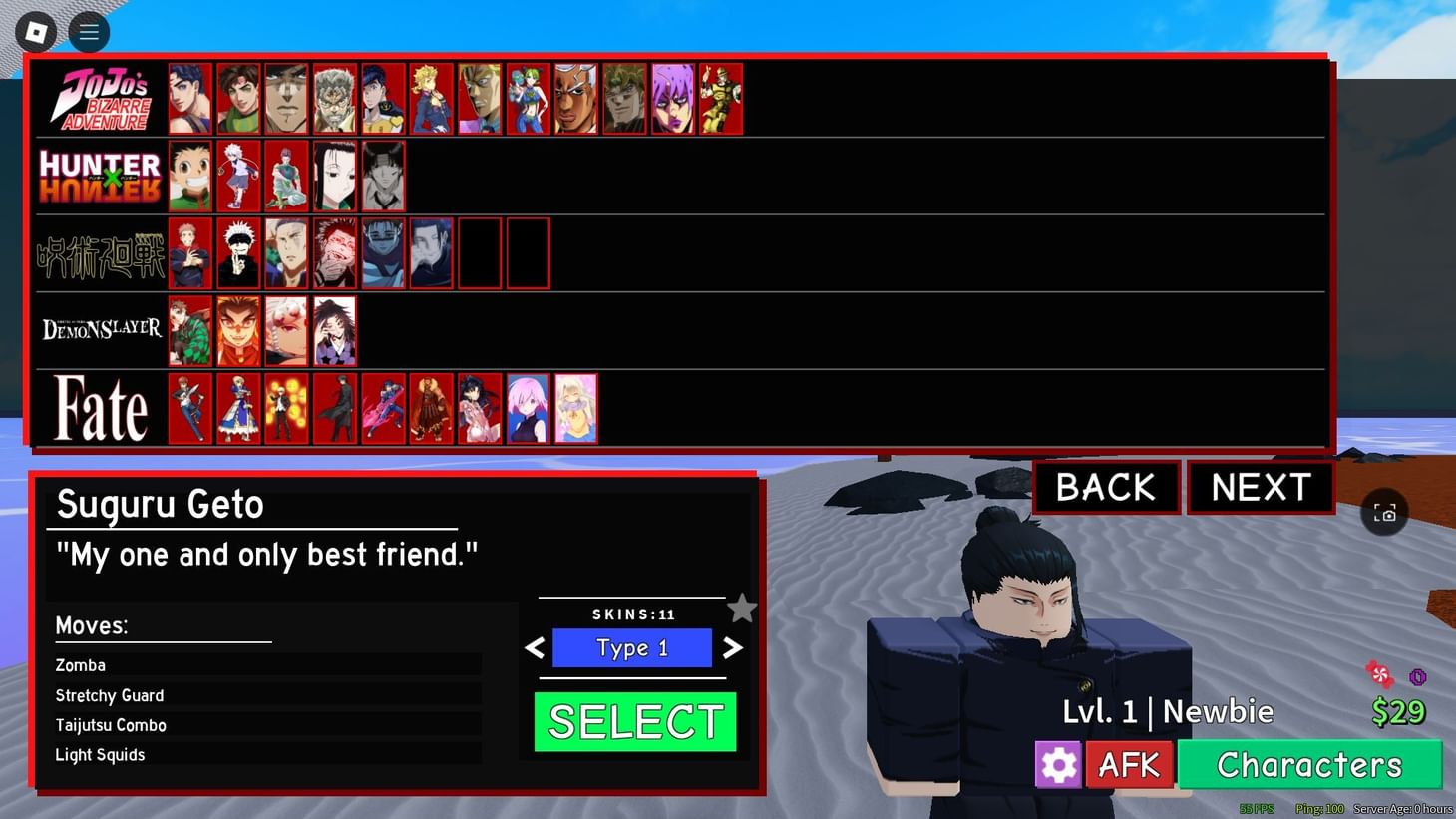 Anime Battle Arena Suguru Geto: How to unlock and moves