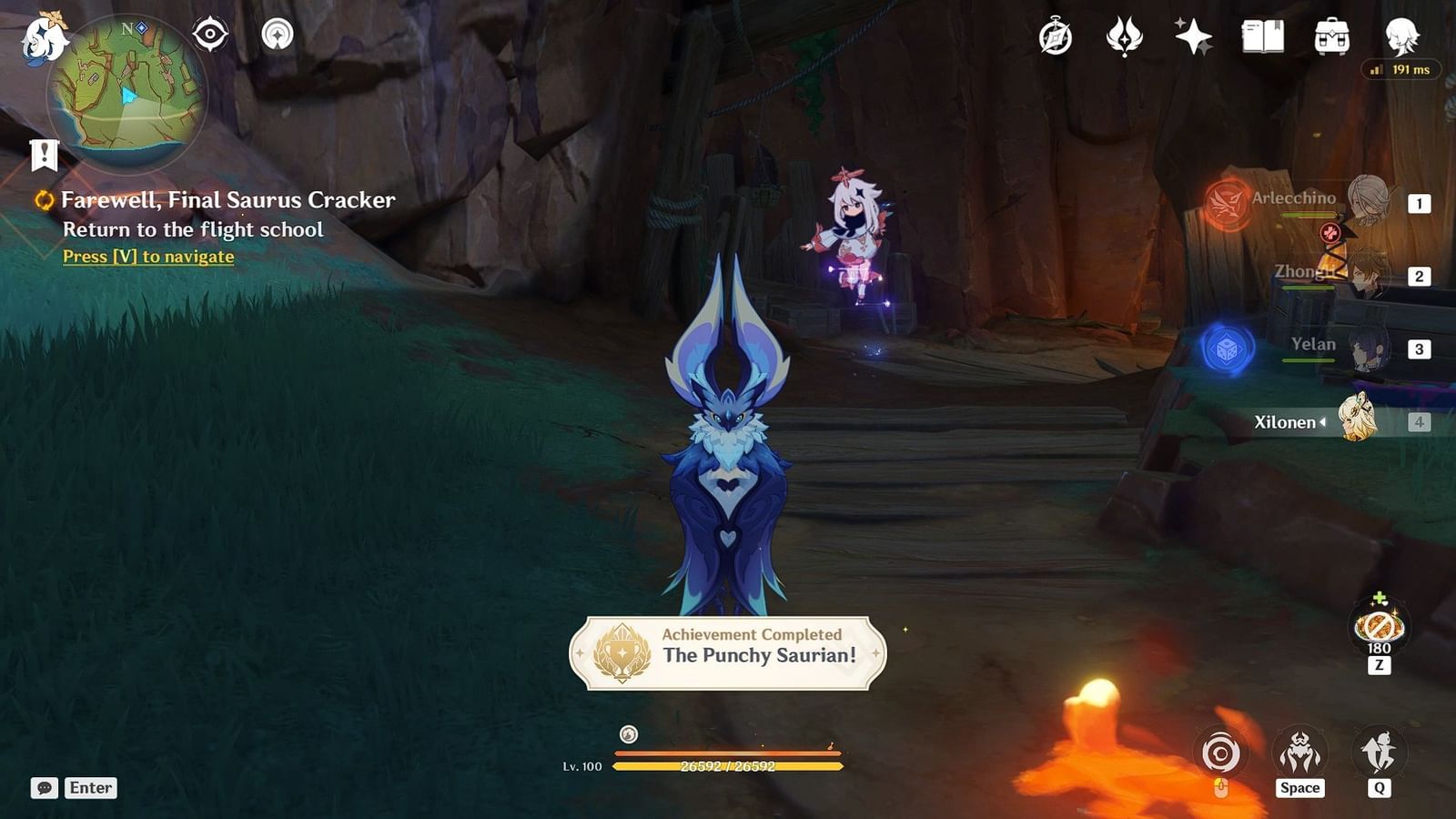 Genshin Impact: Farewell, Final Saurus Cracker quest guide