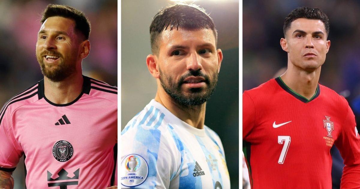 "All free-kick goals and pure luck" - When Sergio Aguero took a cheeky ...