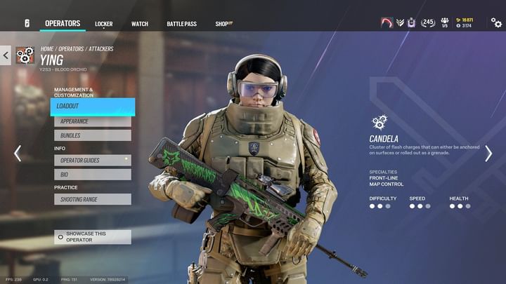 Best Ying loadout in Rainbow Six Siege