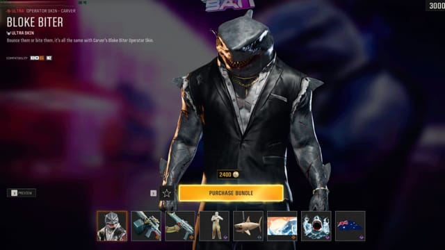 How to get shark operator skin in Warzone and Black Ops 6