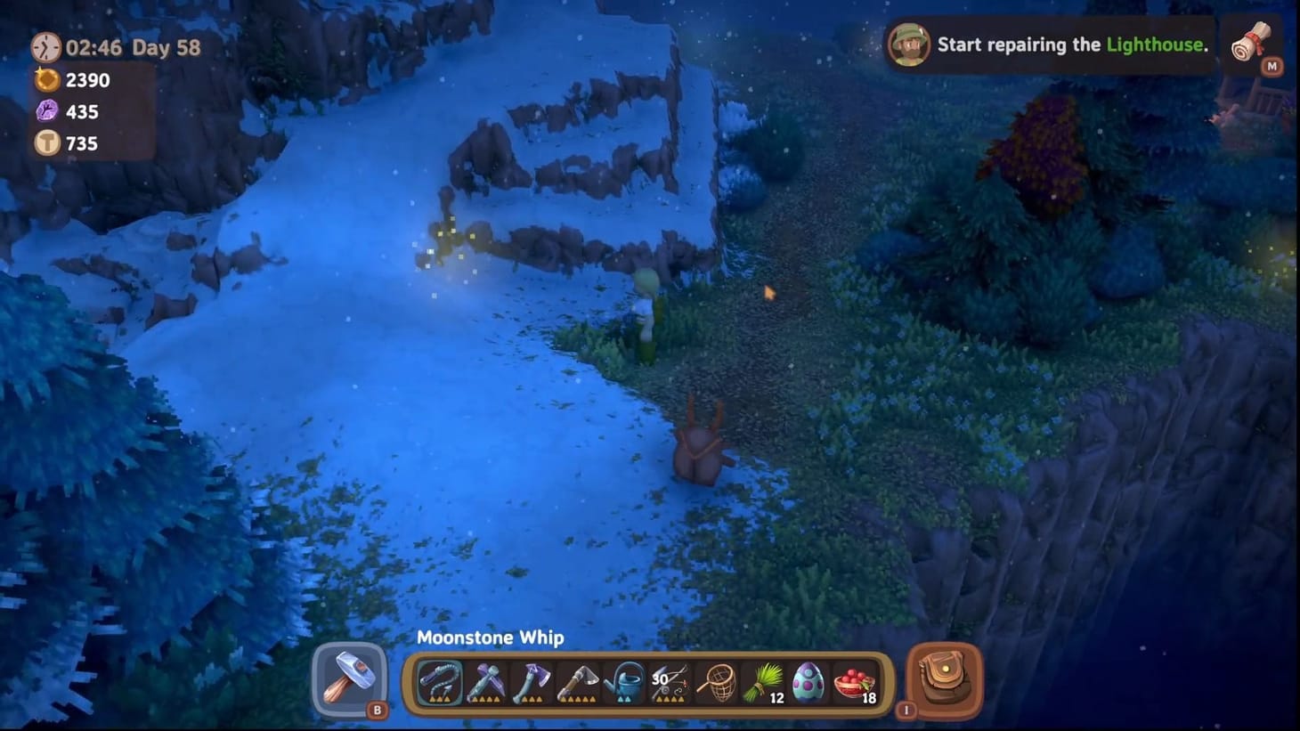 How to solve the Firefly Puzzle on Luma Island