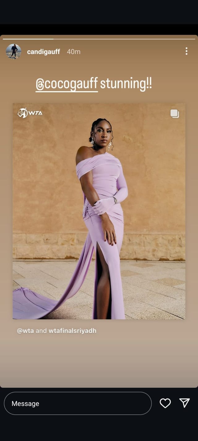 Coco Gauff's mother Candi gushes over American's "stunning" look at WTA ...
