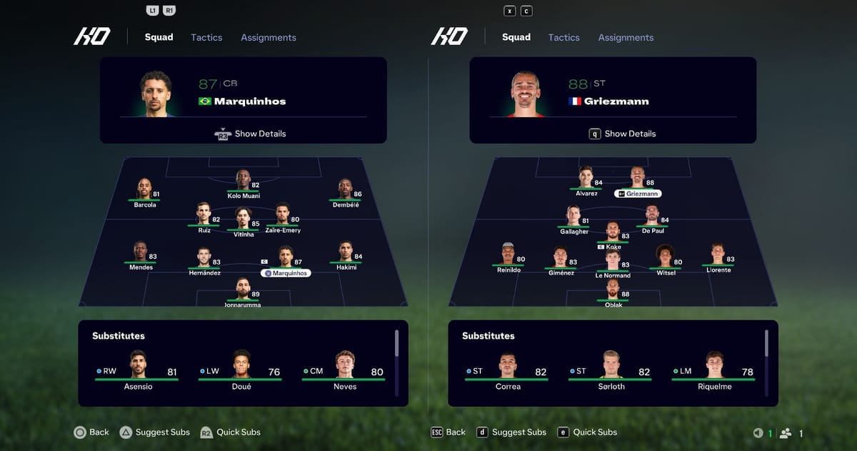 PSG vs Atlético Madrid: Which is the better team?