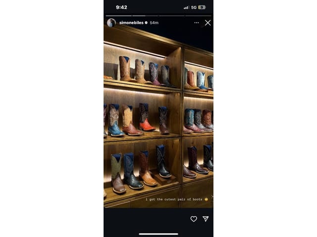 PICTURE: Simone Biles flaunts her 'cutest' boot collection after the ...