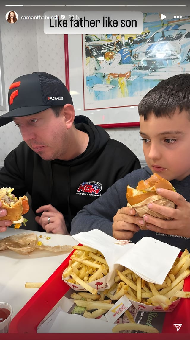 Kyle Busch's wife Samantha sends four-word message to husband and son ...