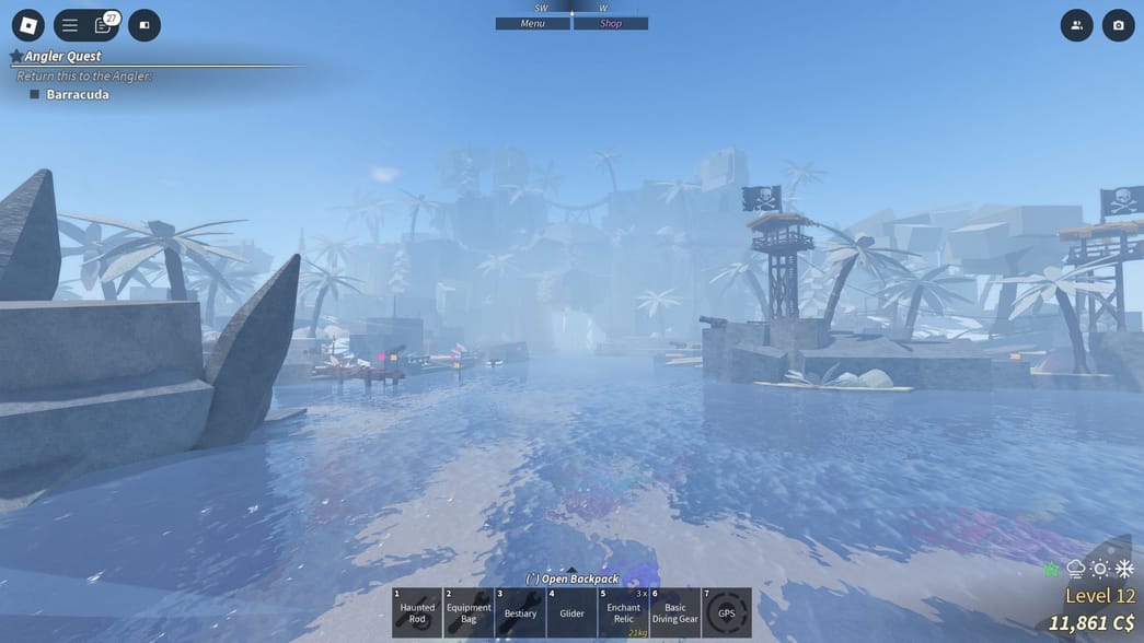 Roblox Fisch Forsaken Shores guide