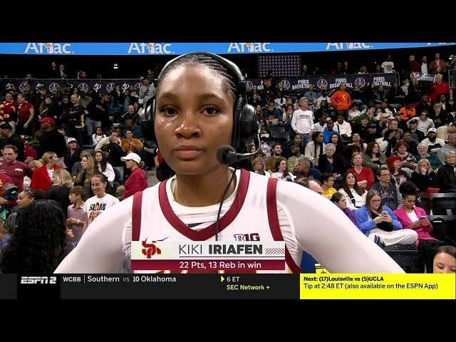 Kiki Iriafen: Kiki Iriafen reviews lethal partnership with JuJu Watkins after snatching last ...