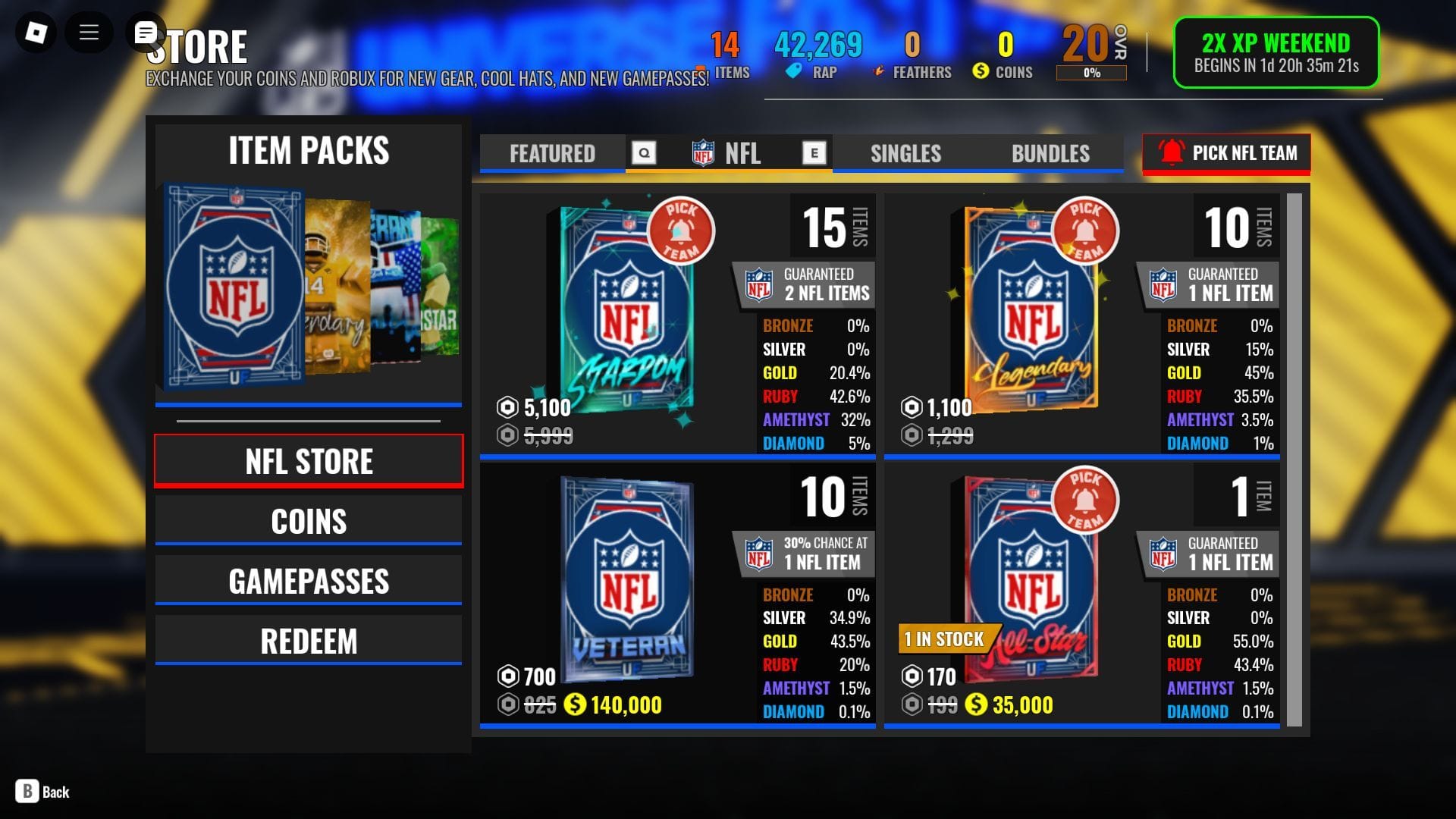 NFL Universe Football codes (October 2025)