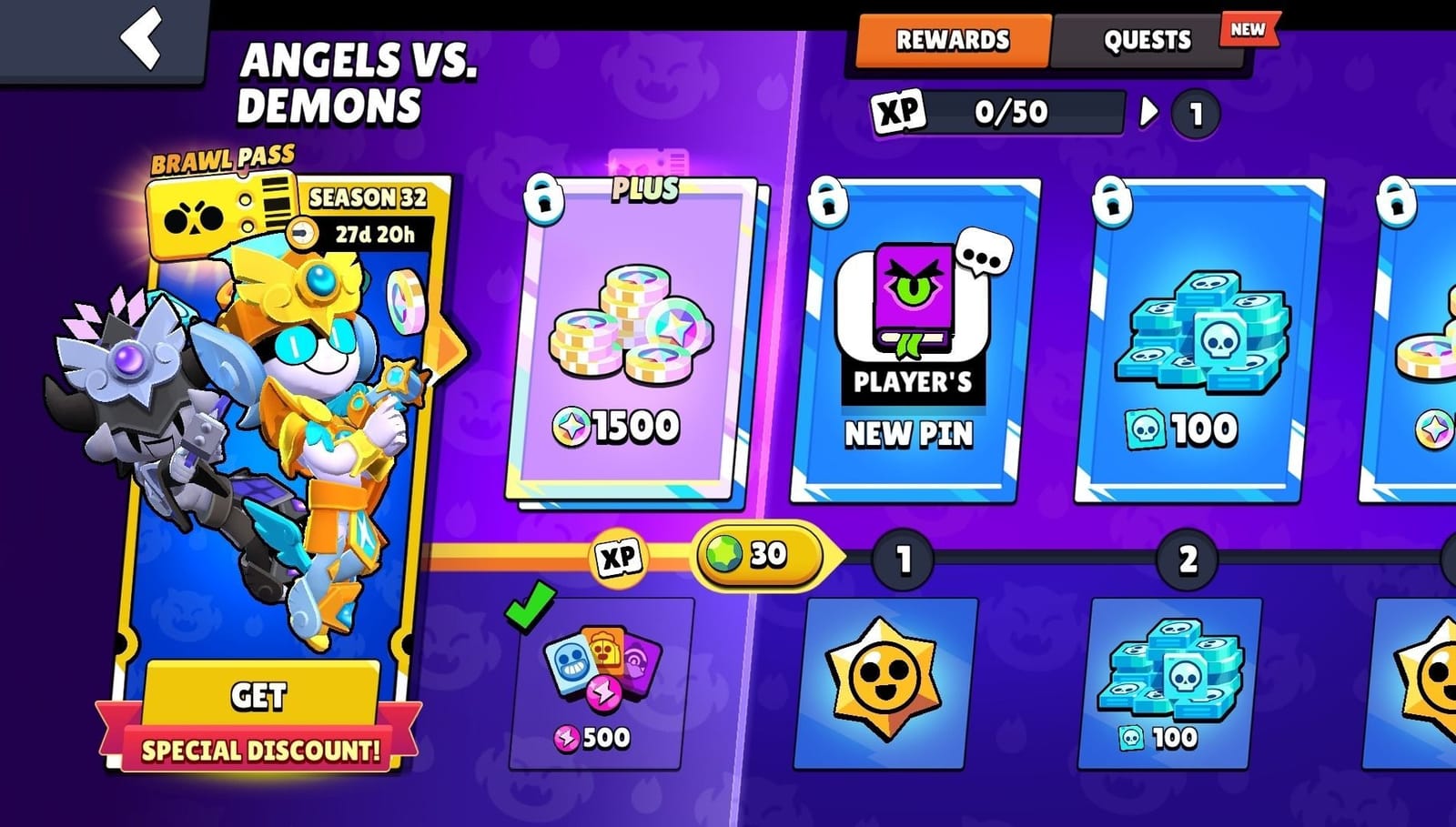 How to get free Brawl Stars Angels vs Demons season Brawl Pass Plus