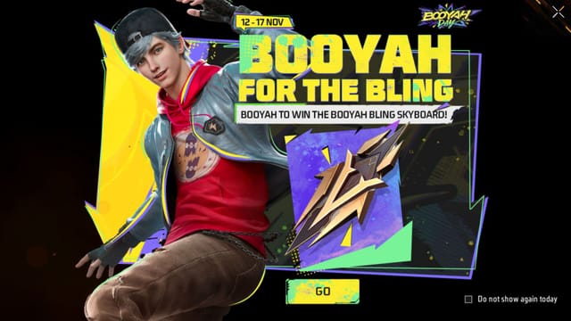 How to get free Skyboard - Booyah Bling in Free Fire