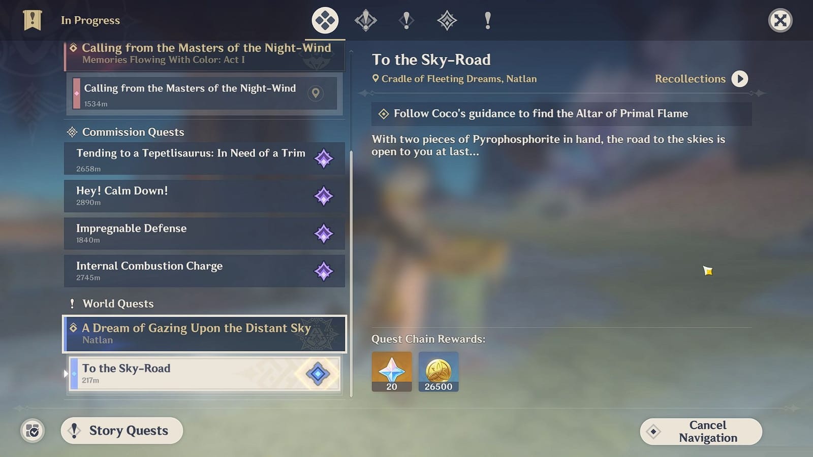 Genshin Impact To the Sky-Road quest guide