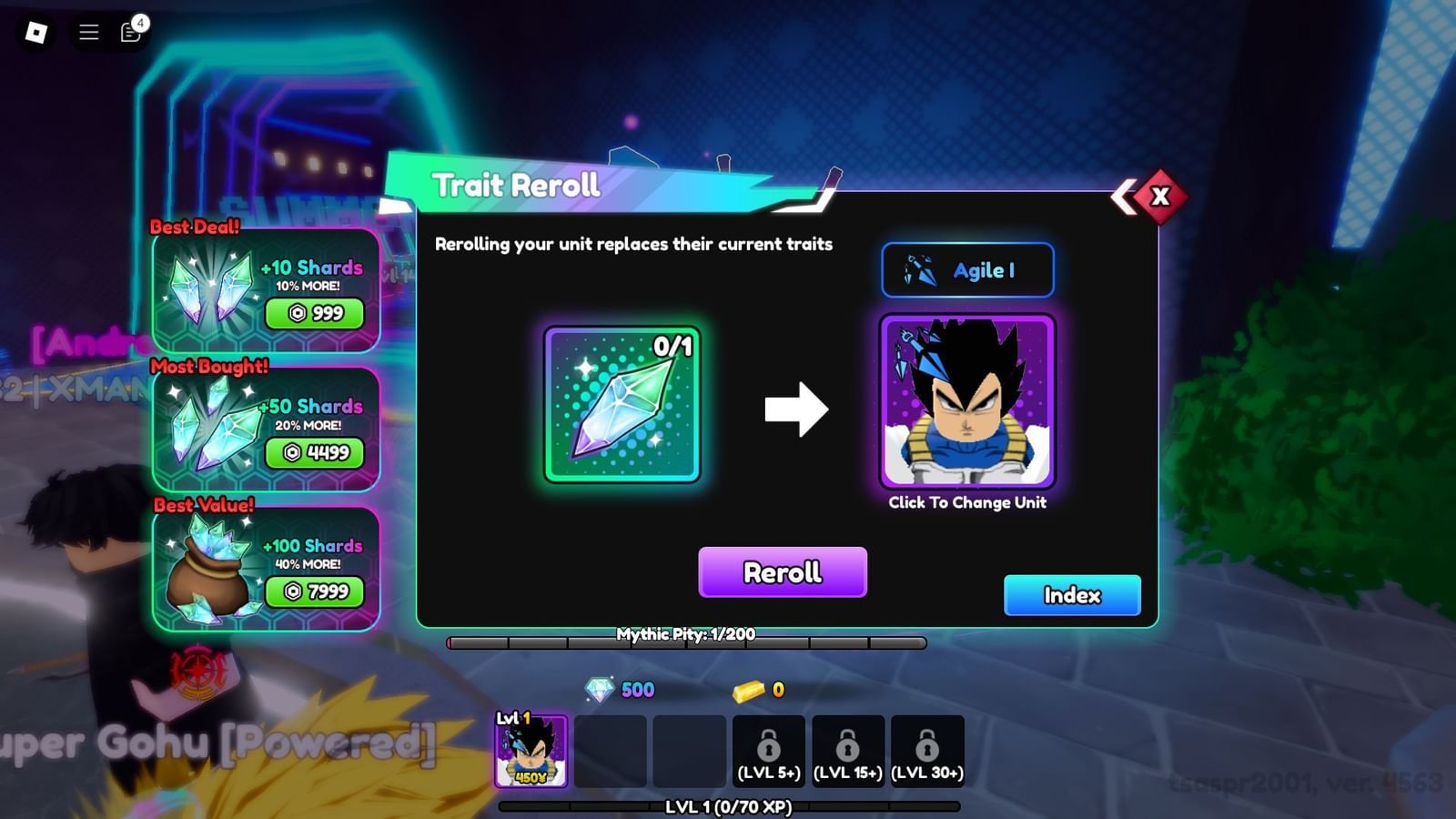 Anime Reborn Traits guide