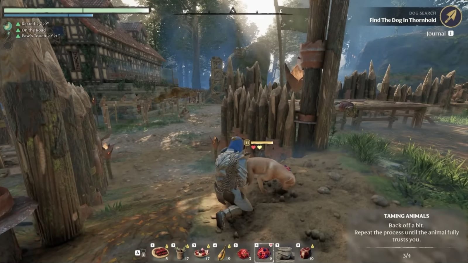 How to get a dog in Enshrouded
