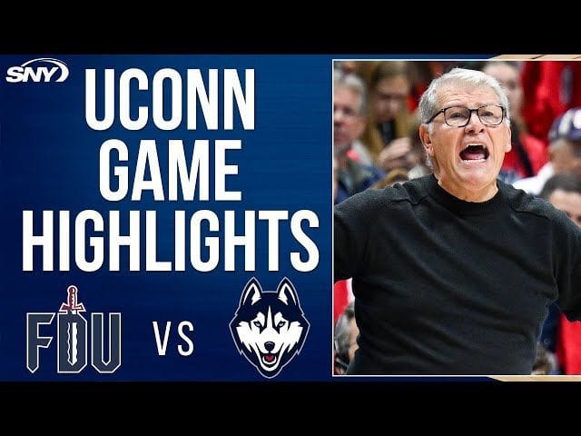 Paige Bueckers, Azzi Fudd and Caroline Ducharme give Geno Auriemma a ...