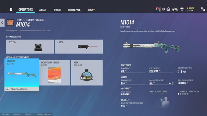 Best Castle loadout in Rainbow Six Siege