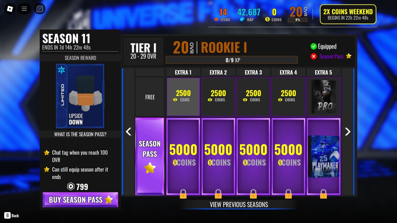 NFL Universe Football Season 11 Pass: All rewards and premium price