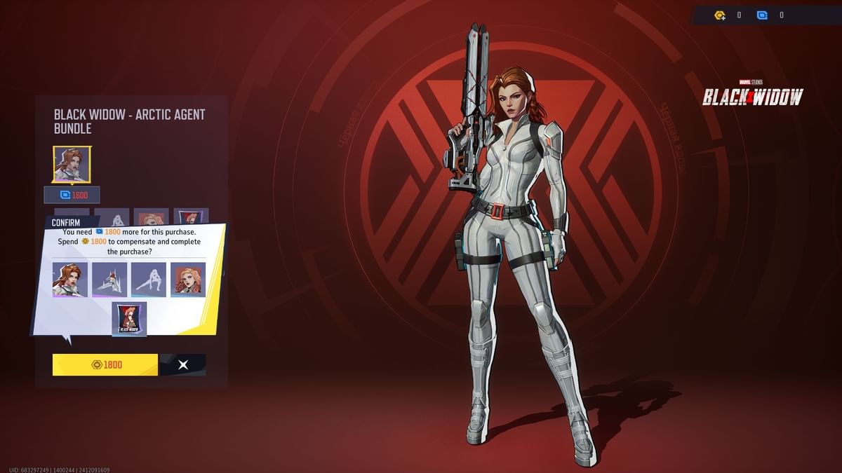 All Black Widow skins in Marvel Rivals: Tier list, prices, and more