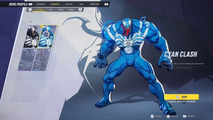 All Marvel Rivals Venom skins: Tier list and prices