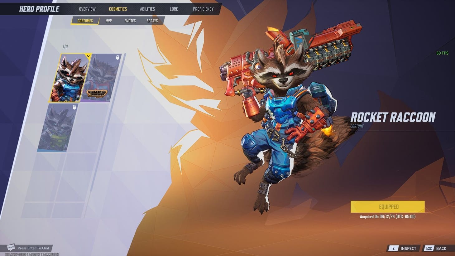 Rocket Raccoon Skin: All Marvel Rivals Rocket Raccoon skins: Tier list ...