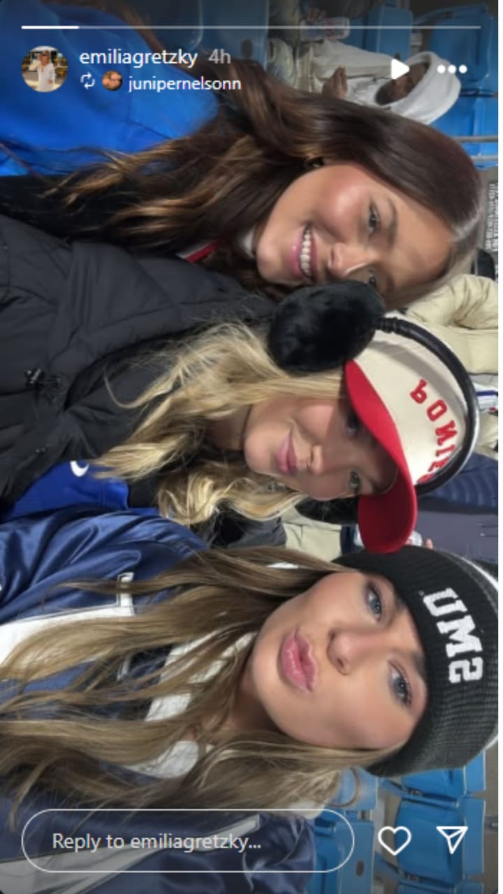Wayne Gretzky's daughter Emma Gretzky attends boyfriend Stone Eby's SMU ...